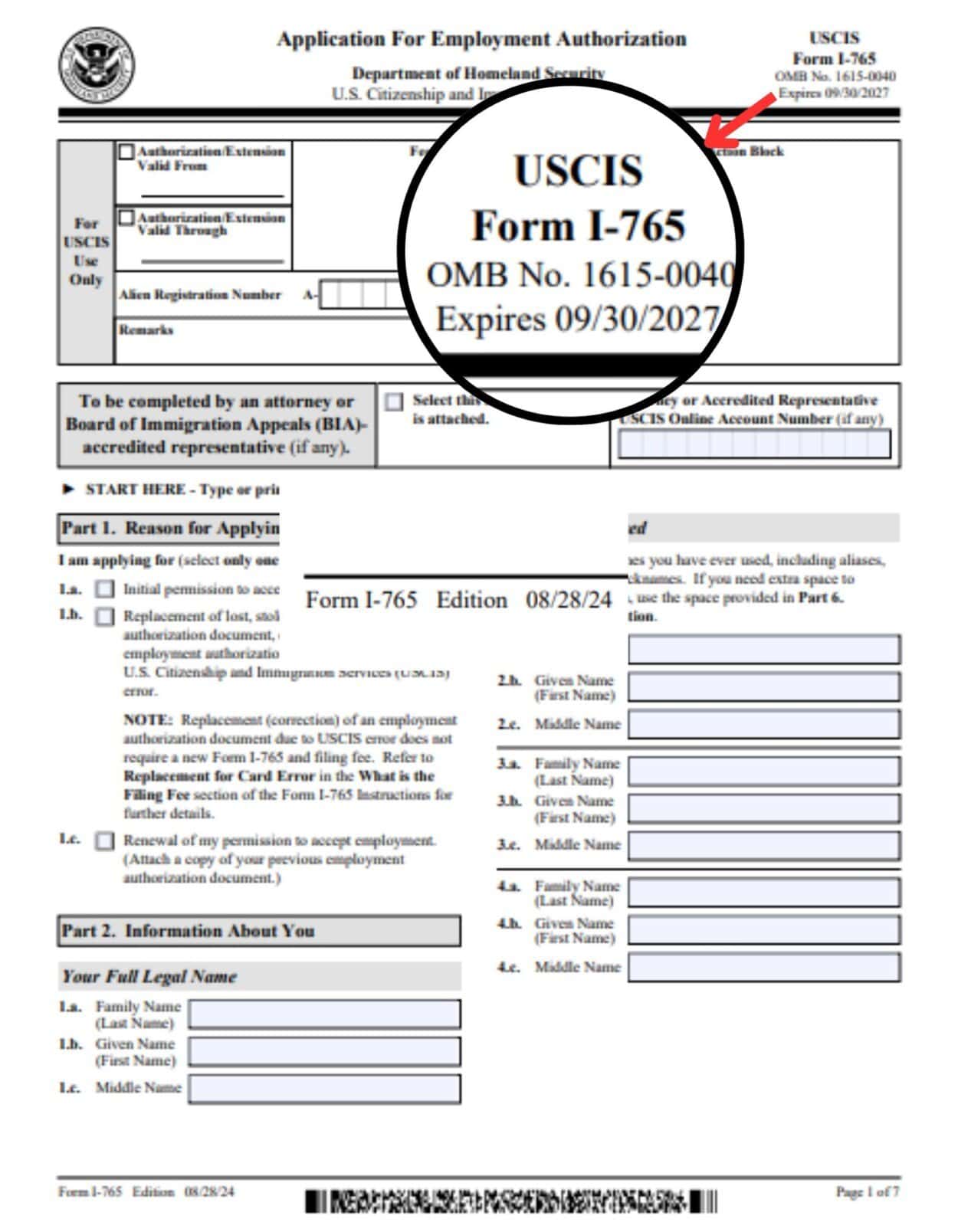 I-765 Application Guide: How to Fill Out the Work Authorization Form ...