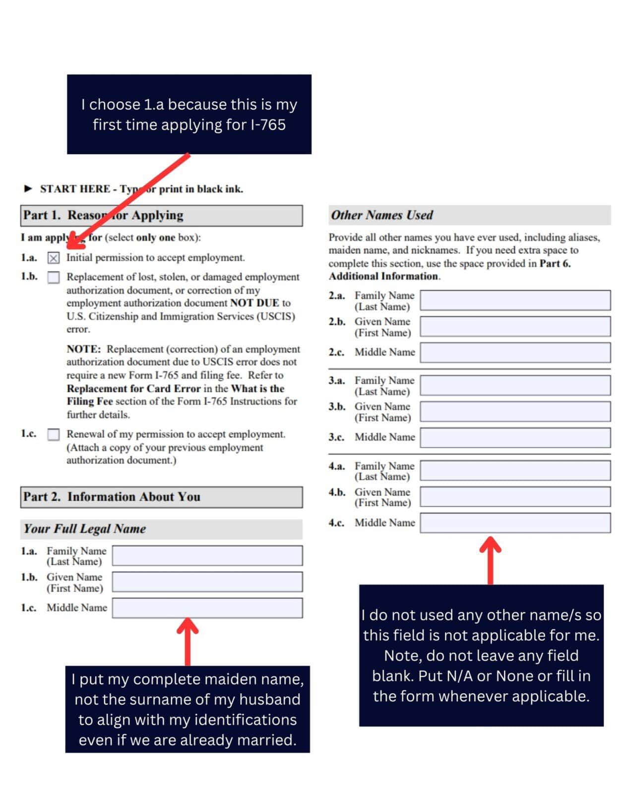 I-765 Application Guide: How to Fill Out the Work Authorization Form ...